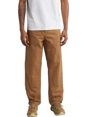 Carhartt Work In Progress Double Knee Pants - Hamilton Brown Rinsed