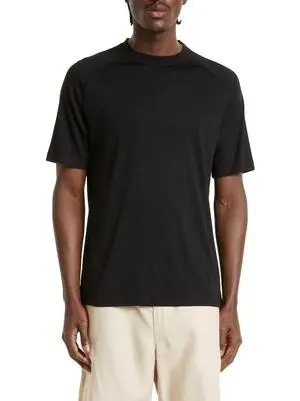 Zegna High Performance™ Short Sleeve Wool T-shirt - Black