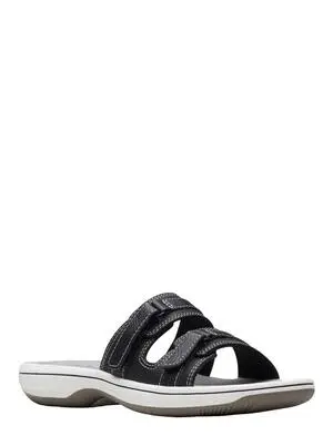 Clarks Breeze Piper Slide Sandal - Black