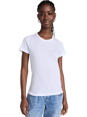 Jenni Kayne Cotton Slim Tee - White