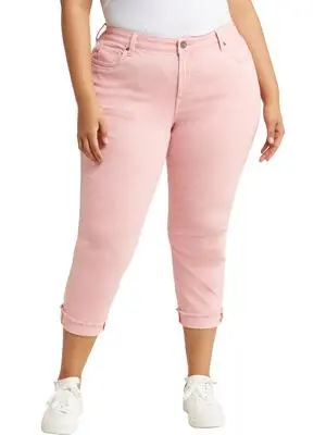 Kut From The Kloth KUT From The Kloth Amy Crop Slim Straight Leg Jeans Blossom