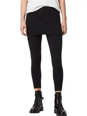 ALLSAINTS Raffi Skirted Leggings - Black