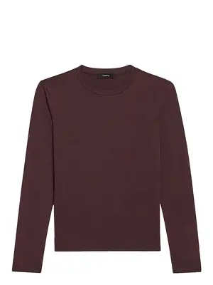 Theory Theory Tiny Tee Long-Sleeve T-Shirt Malbec