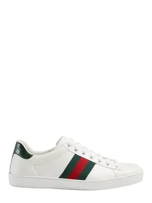 Gucci Gucci Ace Low-Top Sneakers White/red/green-0