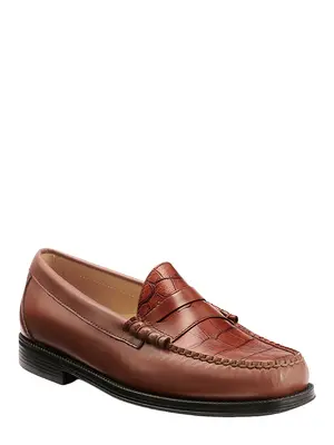 G.H.BASS G.h.bass Larson Weejun Loafers Brown Combo