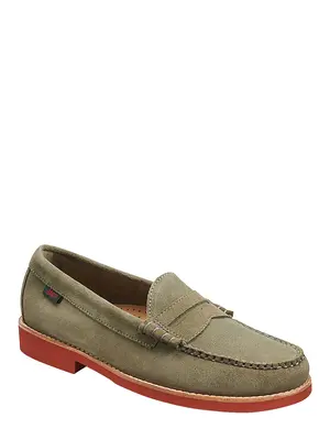 G.H.BASS G.h.bass Larson Weejun Loafers Olive Suede