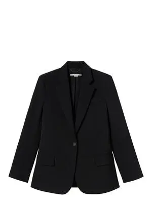 Stella McCartney Wool Flannel Slim Fit Boyfriend Blazer - Purple