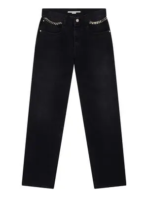 Stella McCartney Falabella Slim Leg Jeans - Black