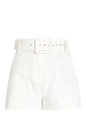 Ramy Brook Kasey Belted High-rise Shorts - Ivory