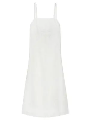Tory Burch Cotton Eyelet Dress White