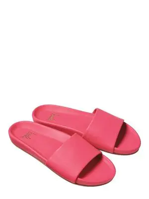 Beek Gallito Leather Slide Sandal - Azalea