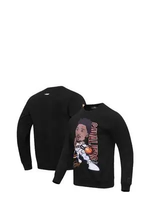 POST Pro Standard Donovan Mitchell Cleveland Cavaliers Avatar Crewneck Sweatshirt - Black