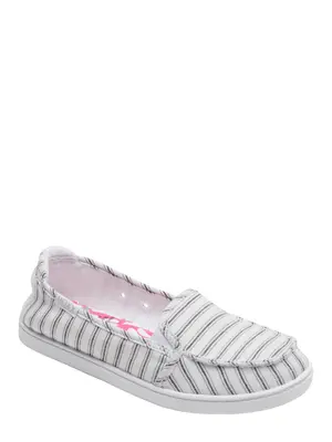 Roxy Roxy Minnow VII Sneaker White/ Black Pinstripe