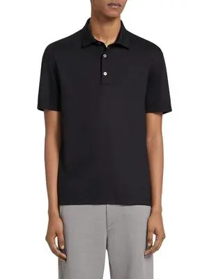Zegna High Performance™ Wool Polo - Navy