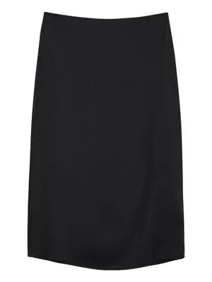 ANINE BING Jolin Silk Midi Skirt - Black