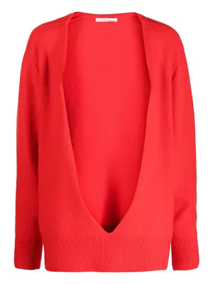 THE ROW Open-front Cashmere Jumper - Red