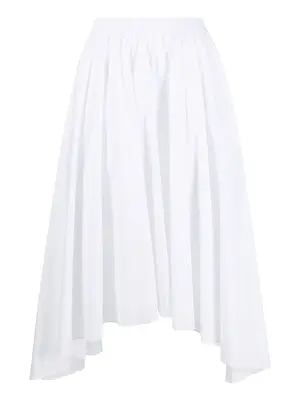 Michael Kors High-waisted Asymmetric Hem Skirt - White