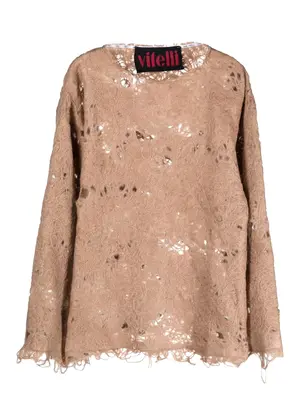 VITELLI Distressed-effect Doomboh® Jumper - Neutrals