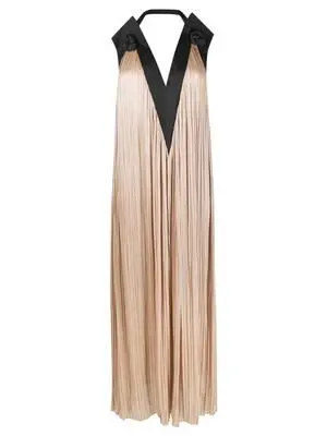 V:PM ATELIER Two-Tone Open-Back Maxi Dress