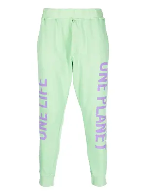 Dsquared2 Slogan-print Track Pants - Green