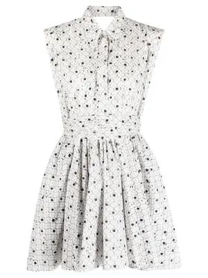 Philosophy Di Lorenzo Serafini Graphic-print A-line Dress - White