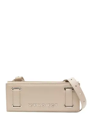Y/project Y/Project Logo-Plaque Accordion Bag Neutrals