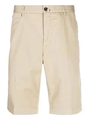 PT TORINO Pressed-crease Bermuda Shorts - Brown