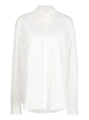 ANOUKI Cotton Long-sleeve Shirt - White