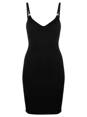 Coperni Fitted Bustier Minidress - Black