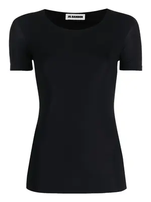 JIL SANDER Crew Neck T-shirt - Black