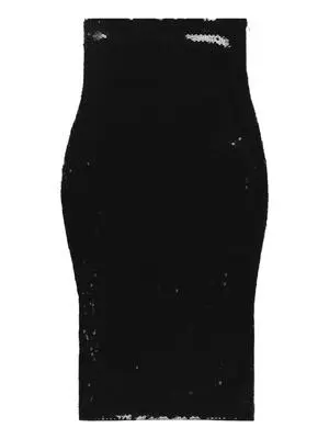 Alexandre Vauthier Sequin-embellished Midi Skirt - Black