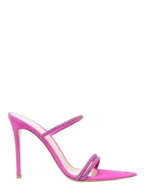 GIANVITO ROSSI Cannes 105mm Mules - Pink