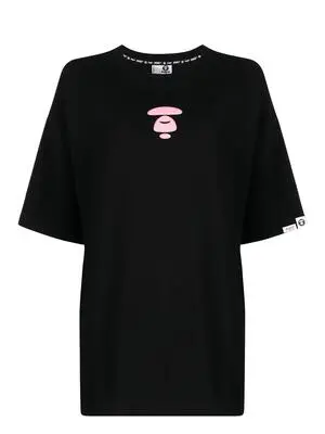 AAPE BY *A BATHING APE Logo-print Cotton T-shirt - Black