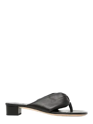 Staud Dahlia 25mm Leather Sandals - Black