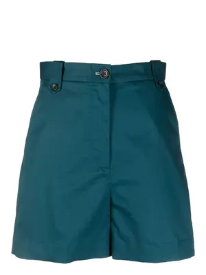 Paul Smith High-waisted Mini Shorts - Blue
