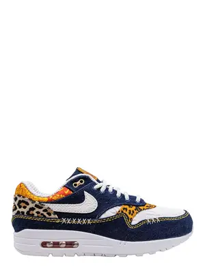 Nike Air Max 1 Prm Denim Leopard Sneakers - Blue