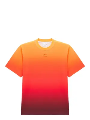 COURREGES Gradient-effect Logo T-shirt - Multicolour