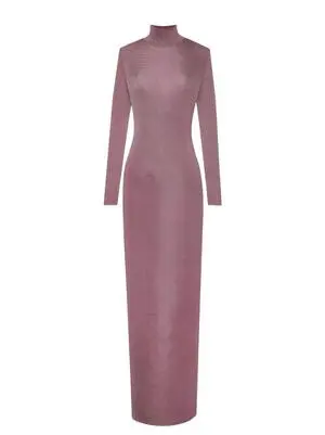 Saint Laurent Long-sleeve Maxi Dress - Pink