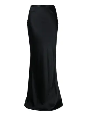 Michelle Mason Bias Maxi Skirt - Black