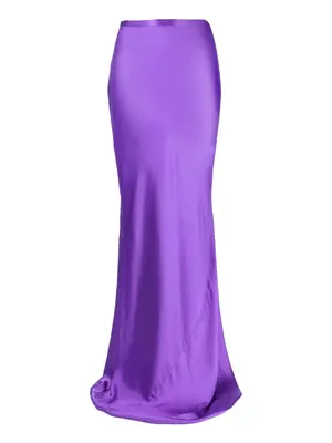 Michelle Mason Bias Maxi Skirt - Purple