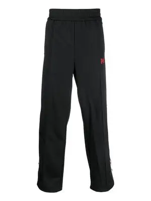 Palm Angels Logo-embroidered Track Pants - Black