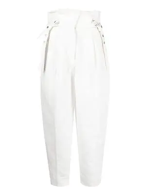 3.1 Phillip Lim Cropped Paperbag Trousers - White