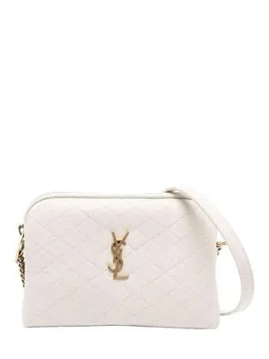 Saint Laurent Gaby Quilted-leather Crossbody Bag - Neutrals