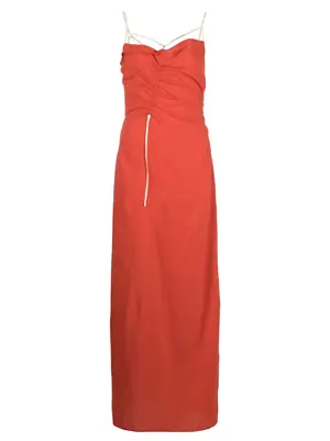 Jacquemus La Robe Gaua Long Dress - Red