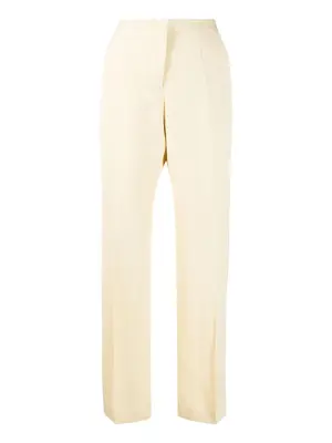 JIL SANDER Pressed-crease Trousers - Yellow