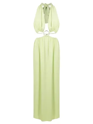 OLYMPIAH Cut-out Maxi Dress - Green
