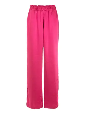 OLYMPIAH Elasticated Wide-leg Trousers - Pink
