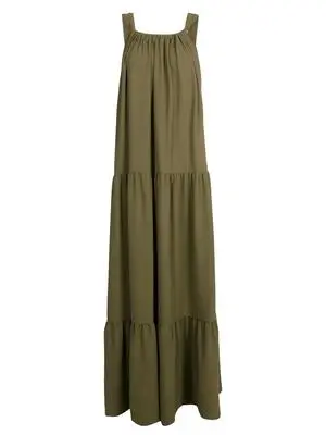 OLYMPIAH Flow Tiered Maxi Dress
