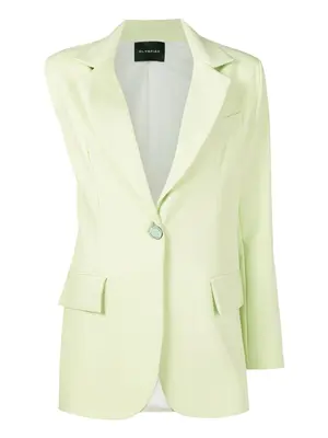 OLYMPIAH Single-breasted Tailored Blazer - Green