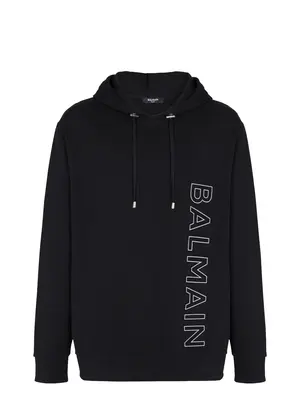 Balmain Logo-print Hoodie Sweater Black